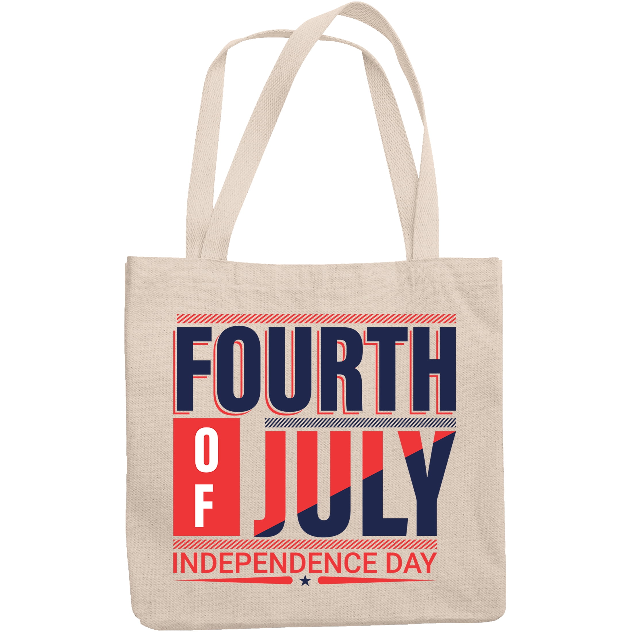 Fourth of July Independence Day, 12oz Canvas Tote Bag - Walmart.com