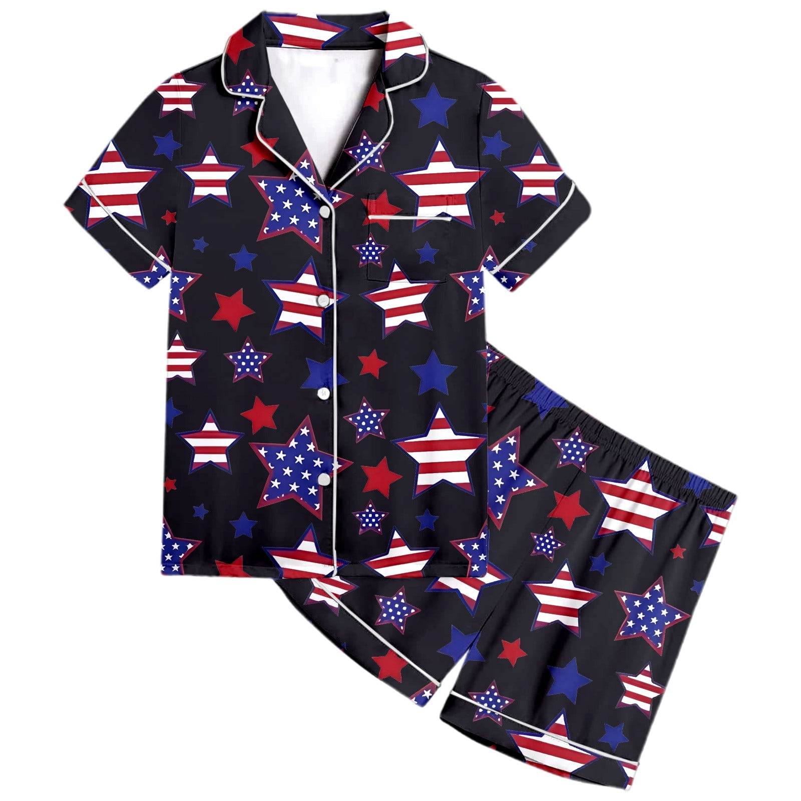 Fourth of July Pajamas for Kids 8-9 Years Nightwear Outfit Fashion ...