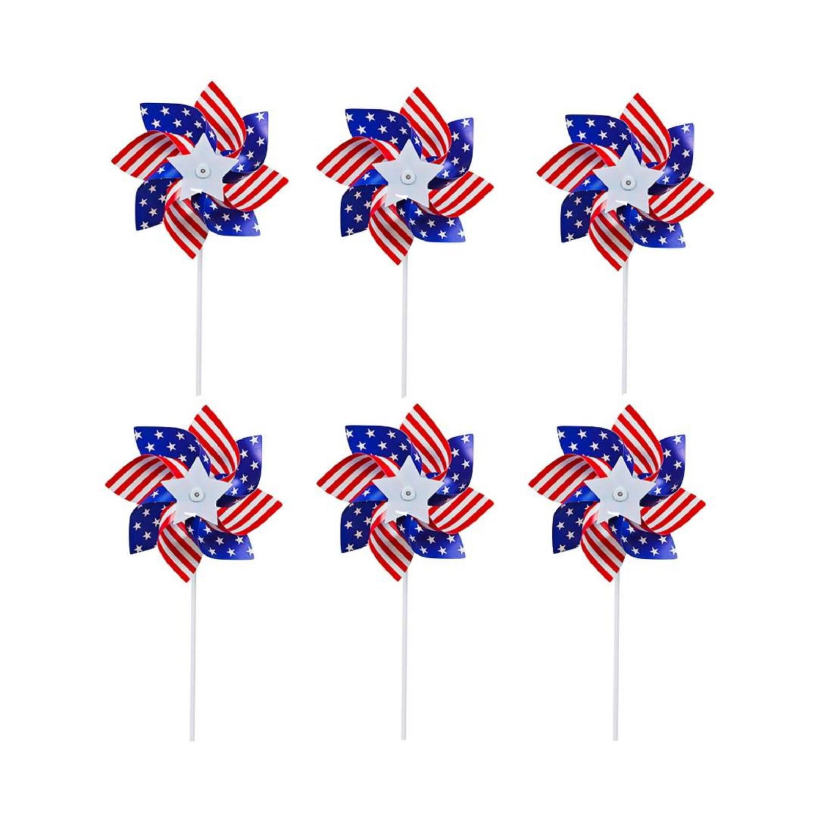 Fourth of July Pinwheels 13.9 Inch,Red White and Blue 4th of July ...