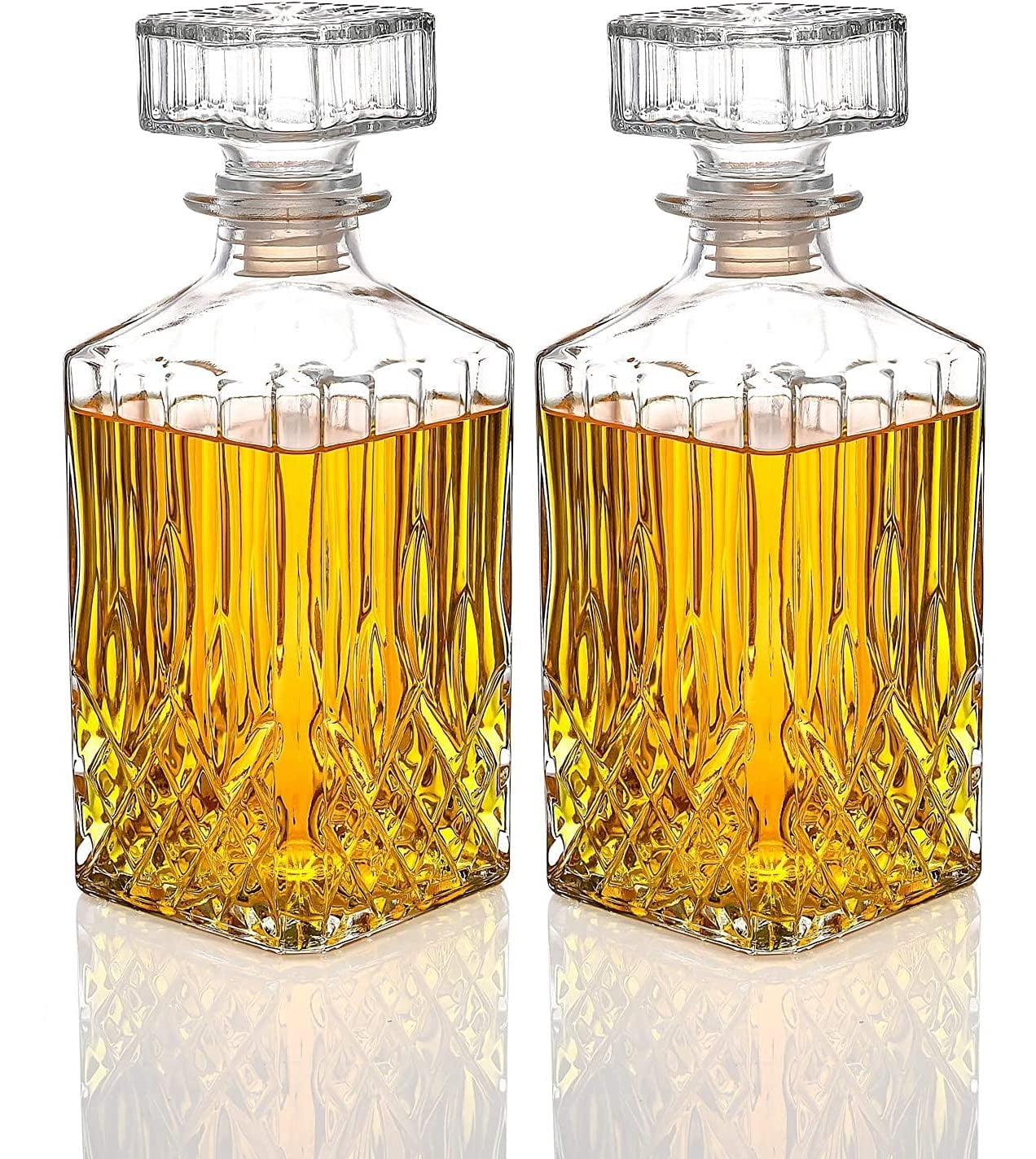 Fourthline 1000 ML European Style Square Glass DIY Wine Beer Whisky ...