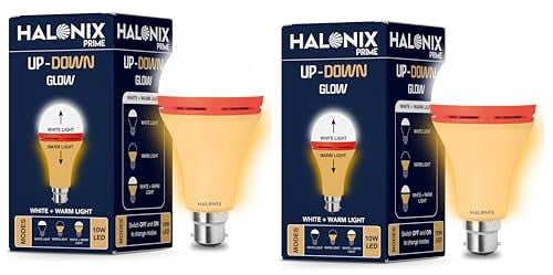 Fourthline 10W Up Down Glow Yellow & White 3 modes led bulb | Switch On ...