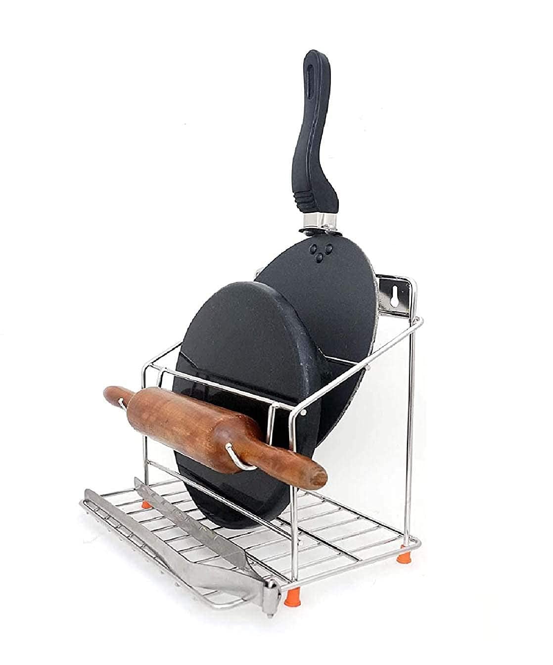 Fourthline 2-Tier Free Standing Stainless Steel Kitchen Rack And ...