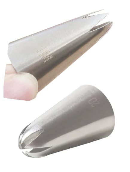 Fourthline 2D & 1M Stainless Steel Cake Icing Nozzle Combo Set ...