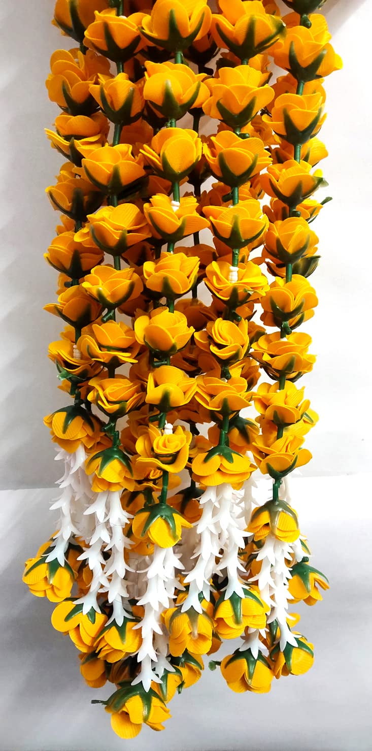Fourthline 5ft Artificial Velvet Roses Garland String, Duplicate Roses ...