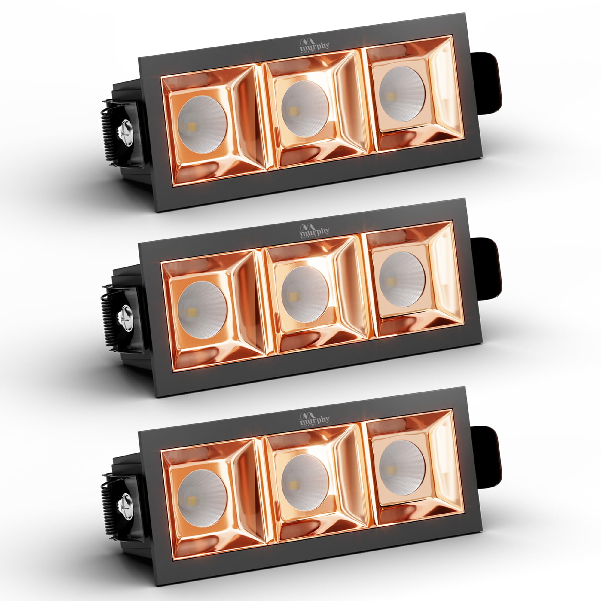 Fourthline 6W Rose Gold Finish Square Laser LED Ceiling COB Spot, Focus ...