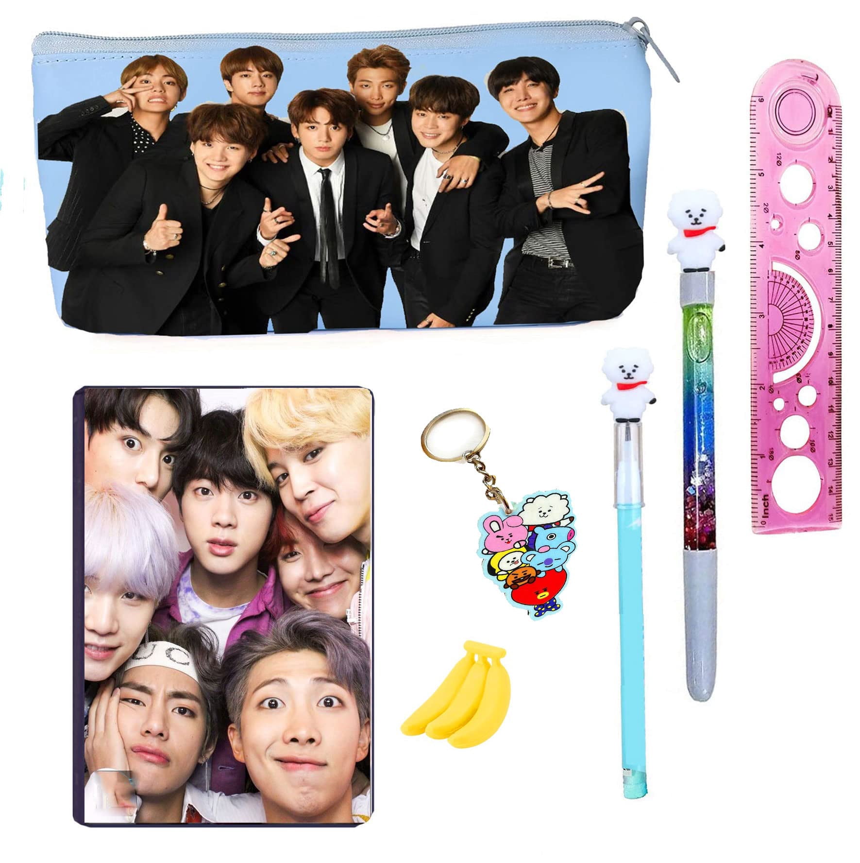 Fourthline® 7Ps BTS BT-21 Collection School Stationery Gift Set for ...