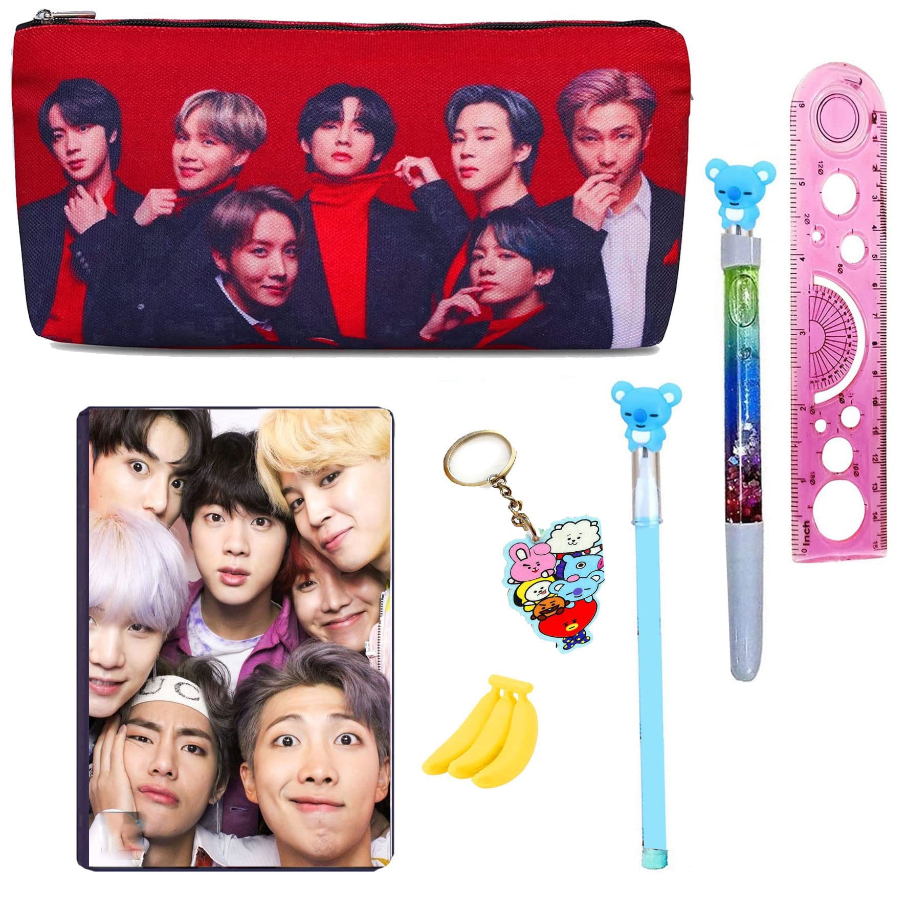 Fourthline® 7pcs BTS Army Team Stationery Combo for Kids for School BT ...