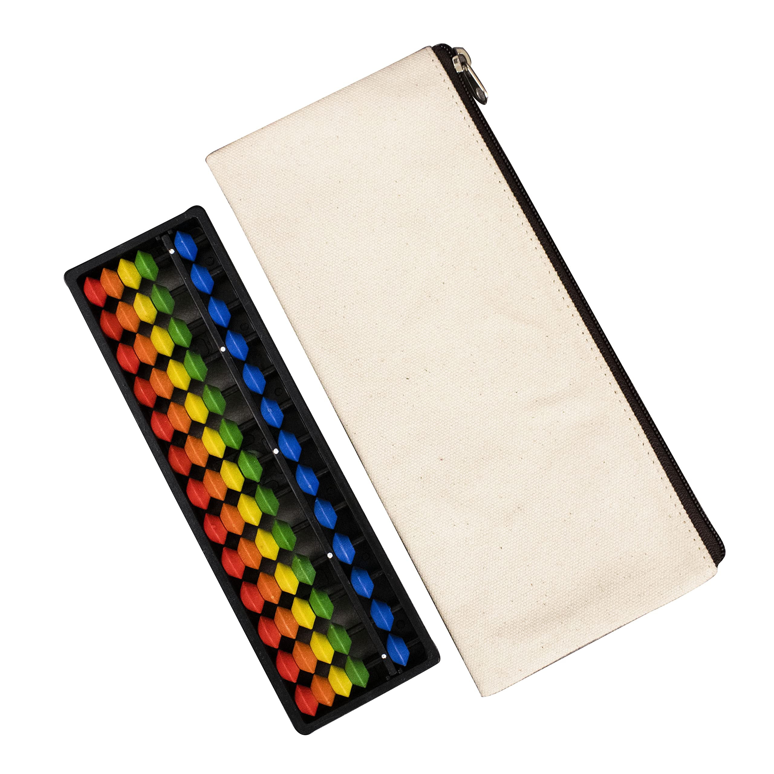 Fourthline Abacus Math Learning Kit for Kids 13 Rod Abacus with Canvas ...