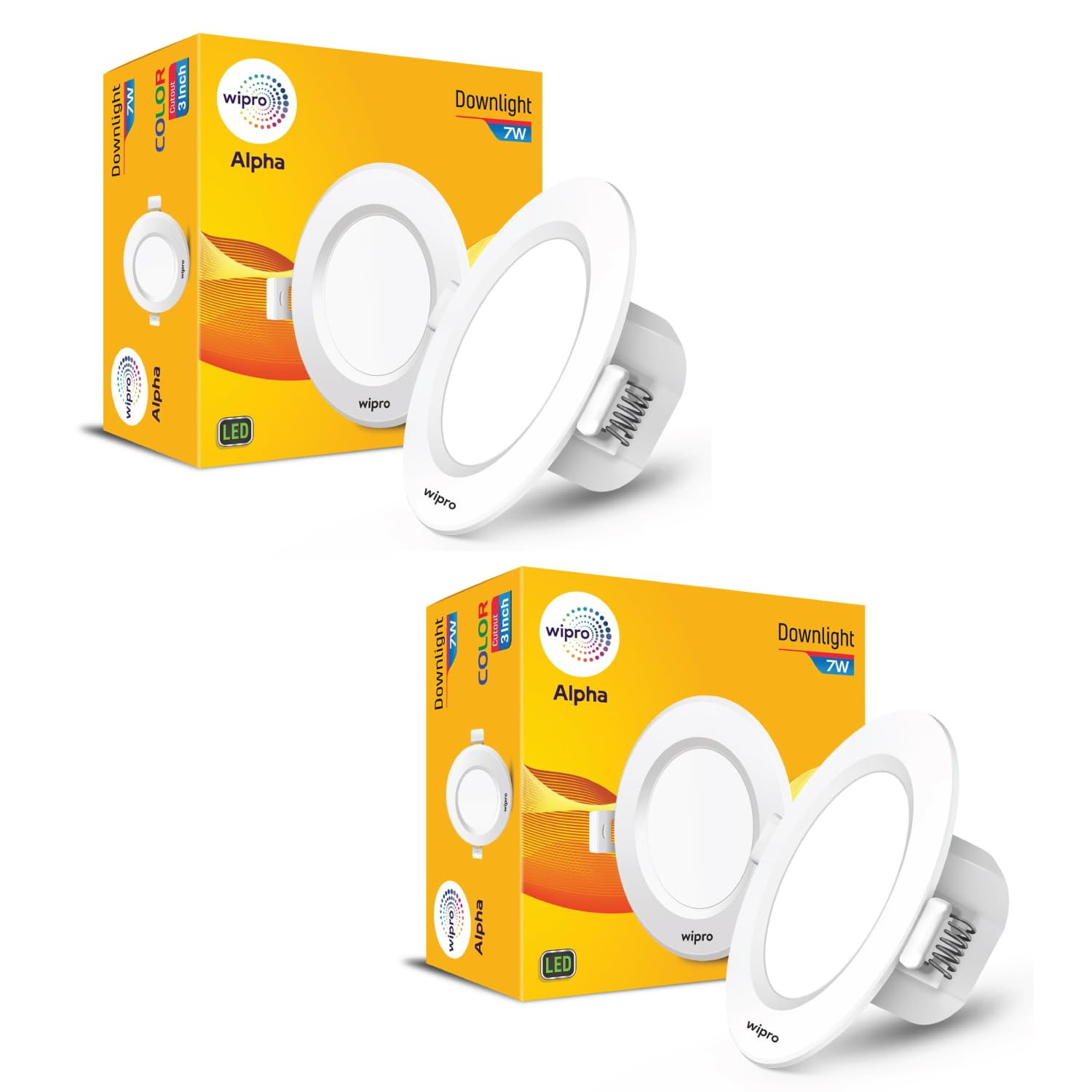 Fourthline Alpha 7W Round Downlight Junction Box | Blue | Glare-Free ...