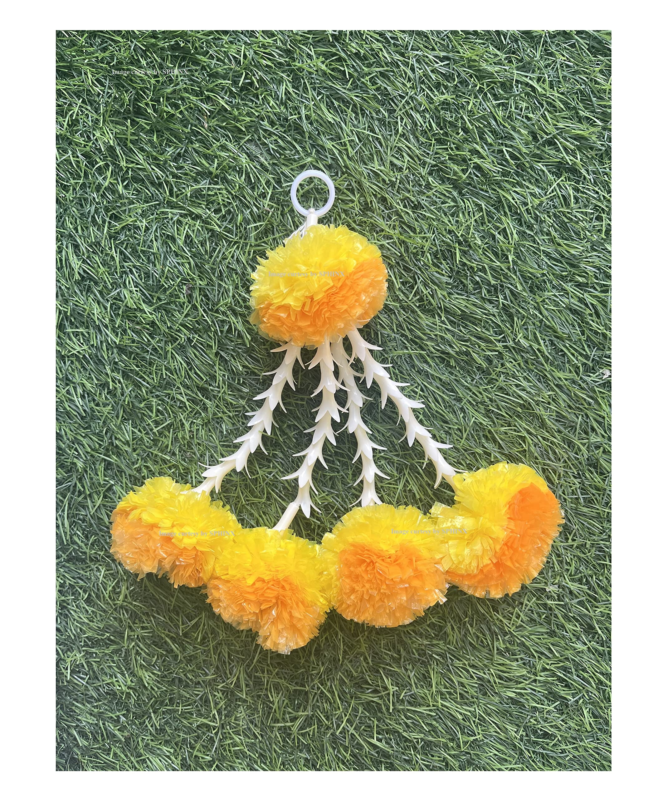 Fourthline Artificial Marigold & Rajnigandha Tassles, Clustered Strings ...