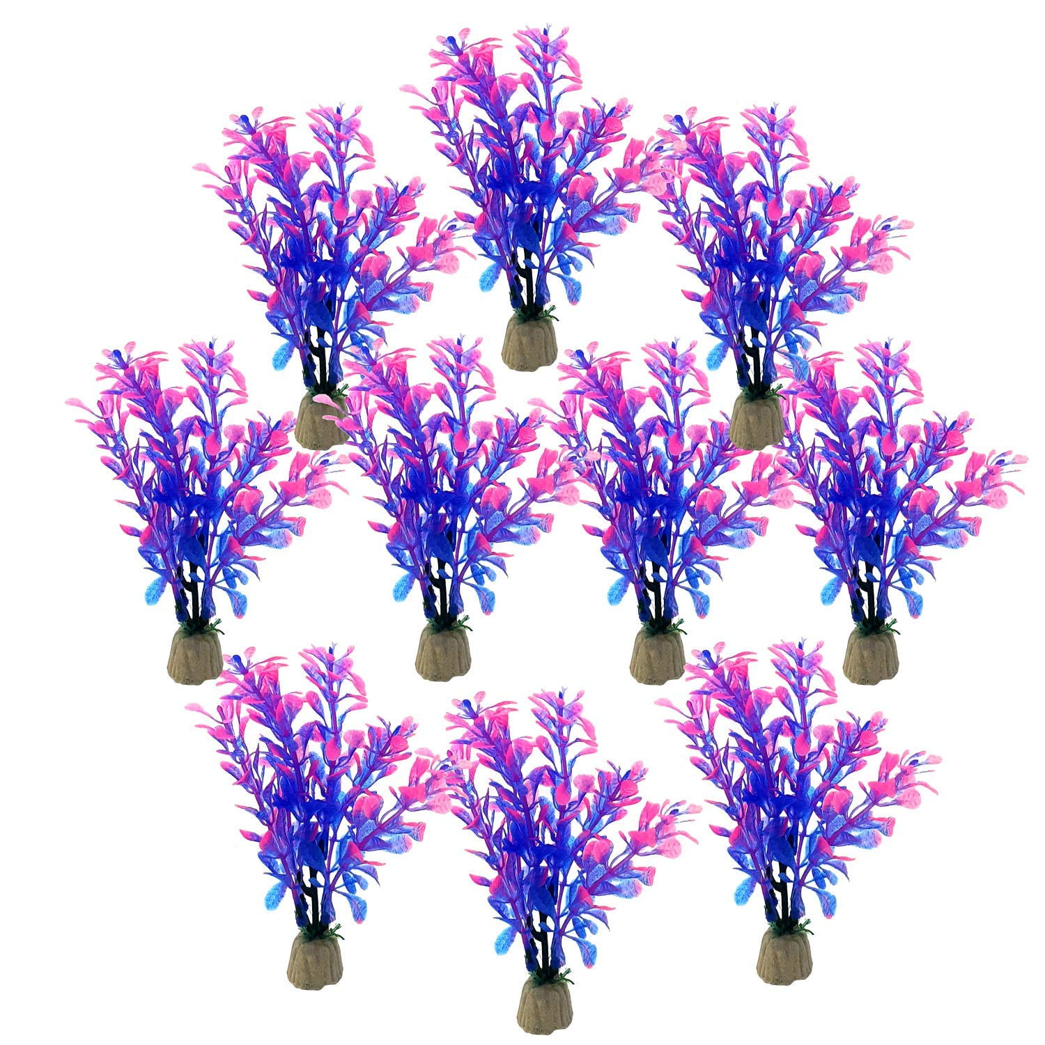 Fourthline Artificial Miniature Bush Plant Tree for Aquarium ...