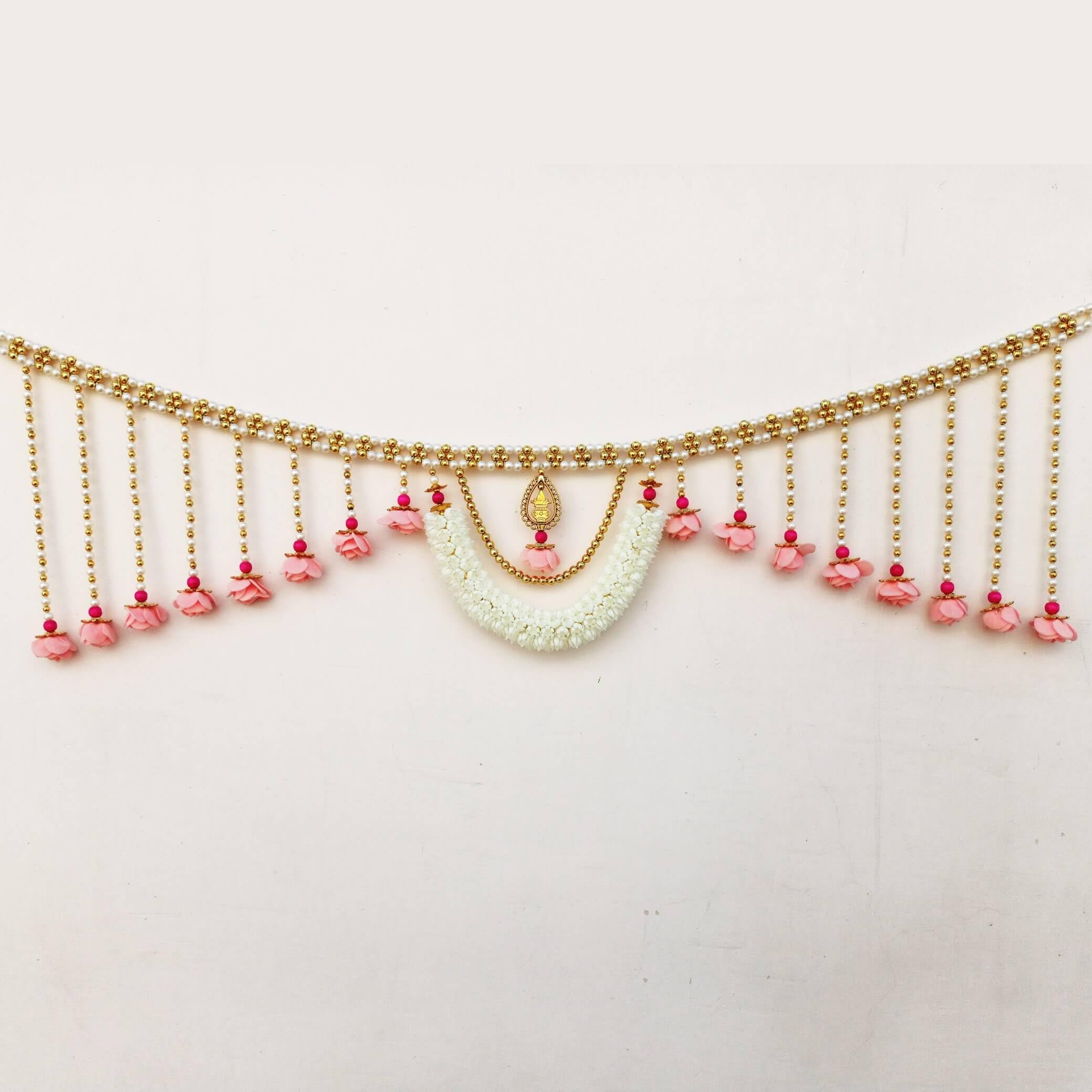 Fourthline Artificial Pink Flower Toran,Toran for Door, Wall Hanging ...