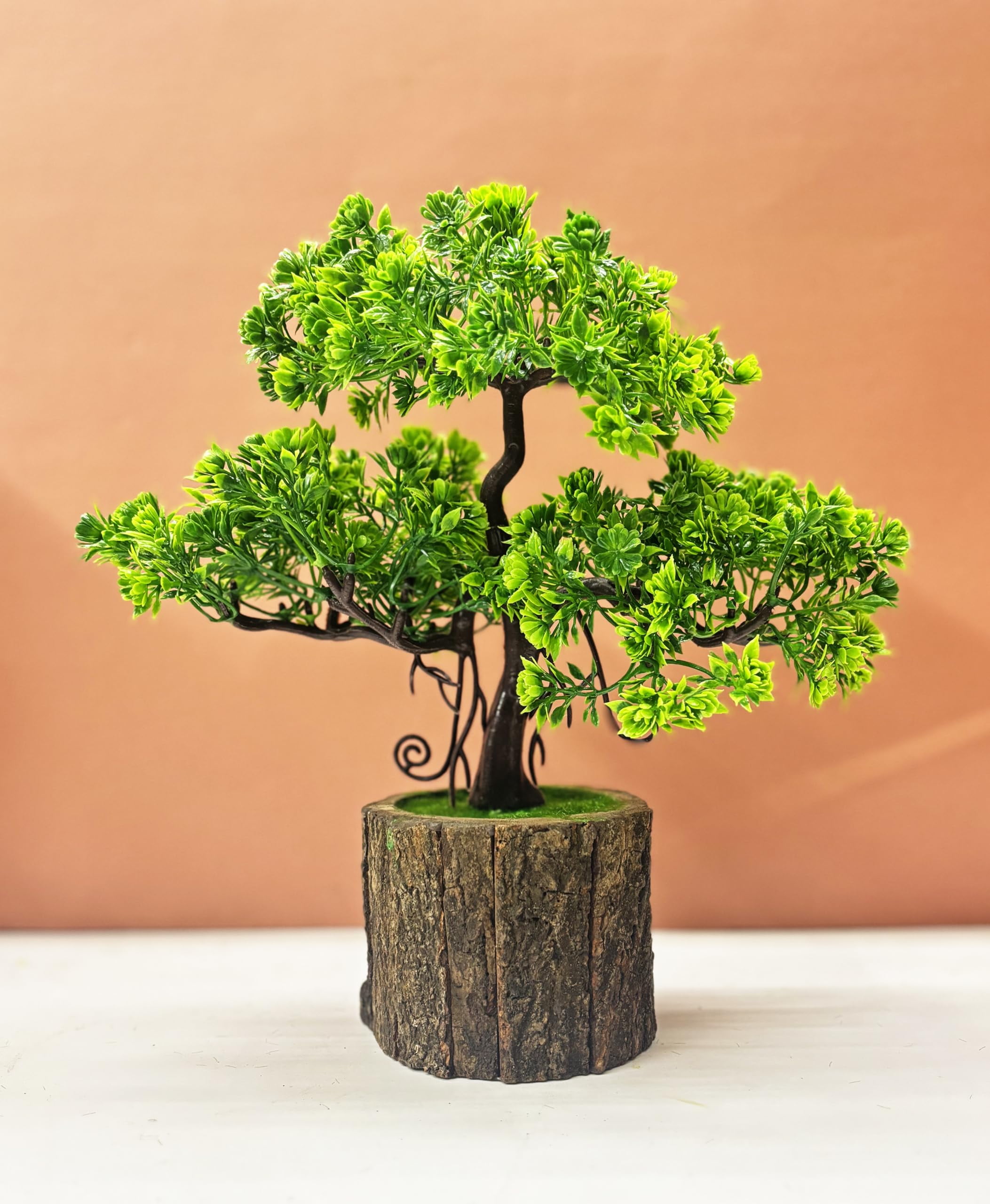 Fourthline Artificial Plants Pot Fake Bonsai Pine Trees Plants Greenery ...