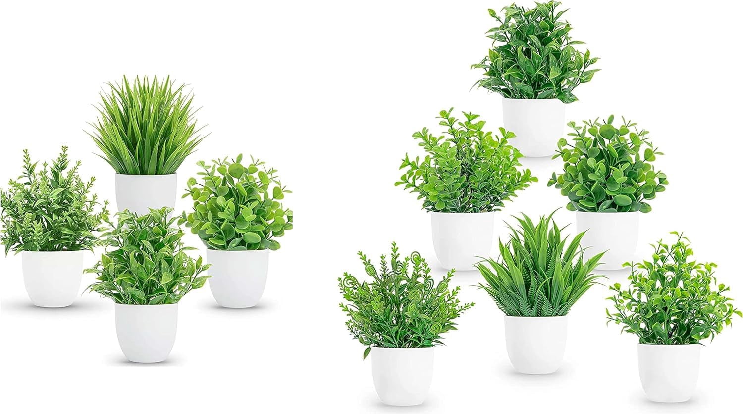 Fourthline Artificial Plants Small Fake Potted Plants,Mini Eucalyptus ...