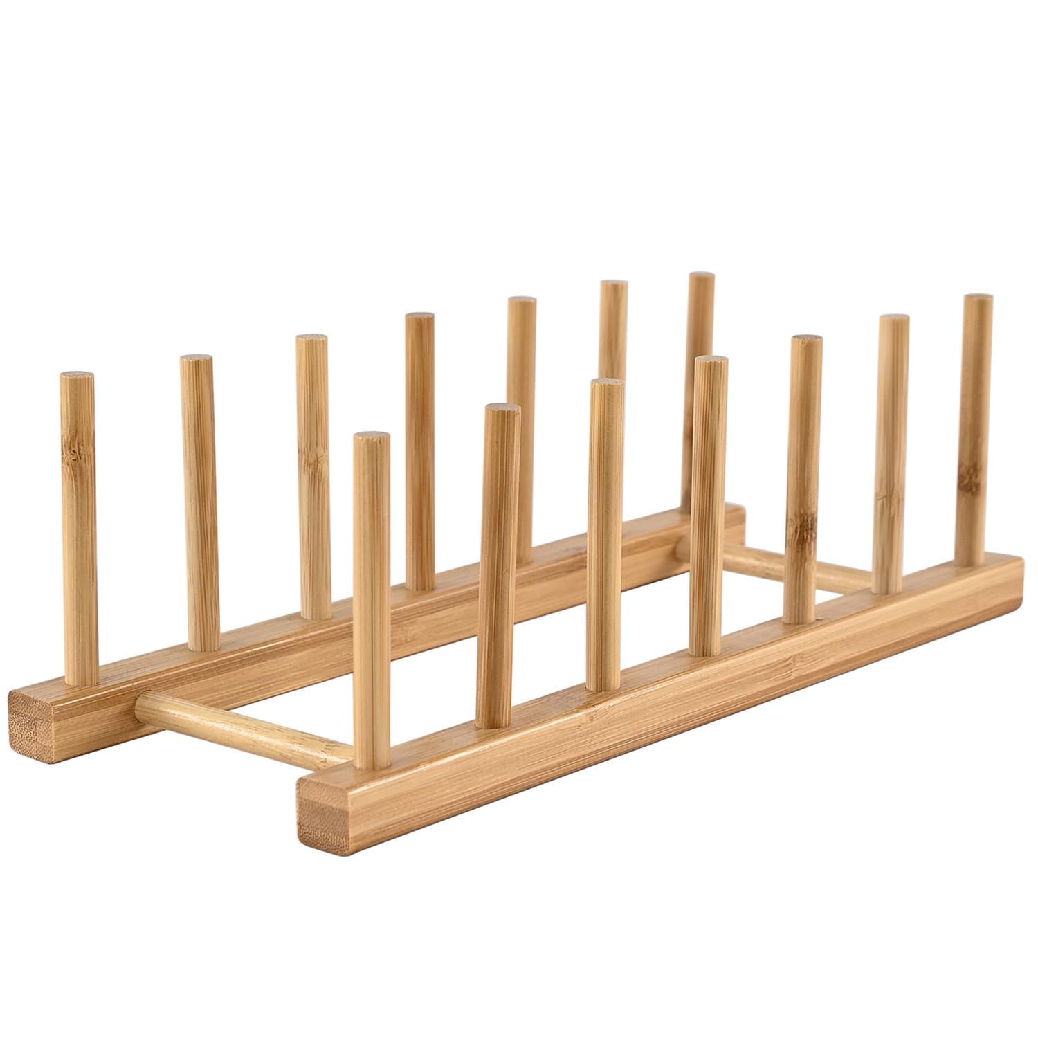 Fourthline Bamboo Wooden Dish Rack Dishes Drainboard Drying Drainer ...