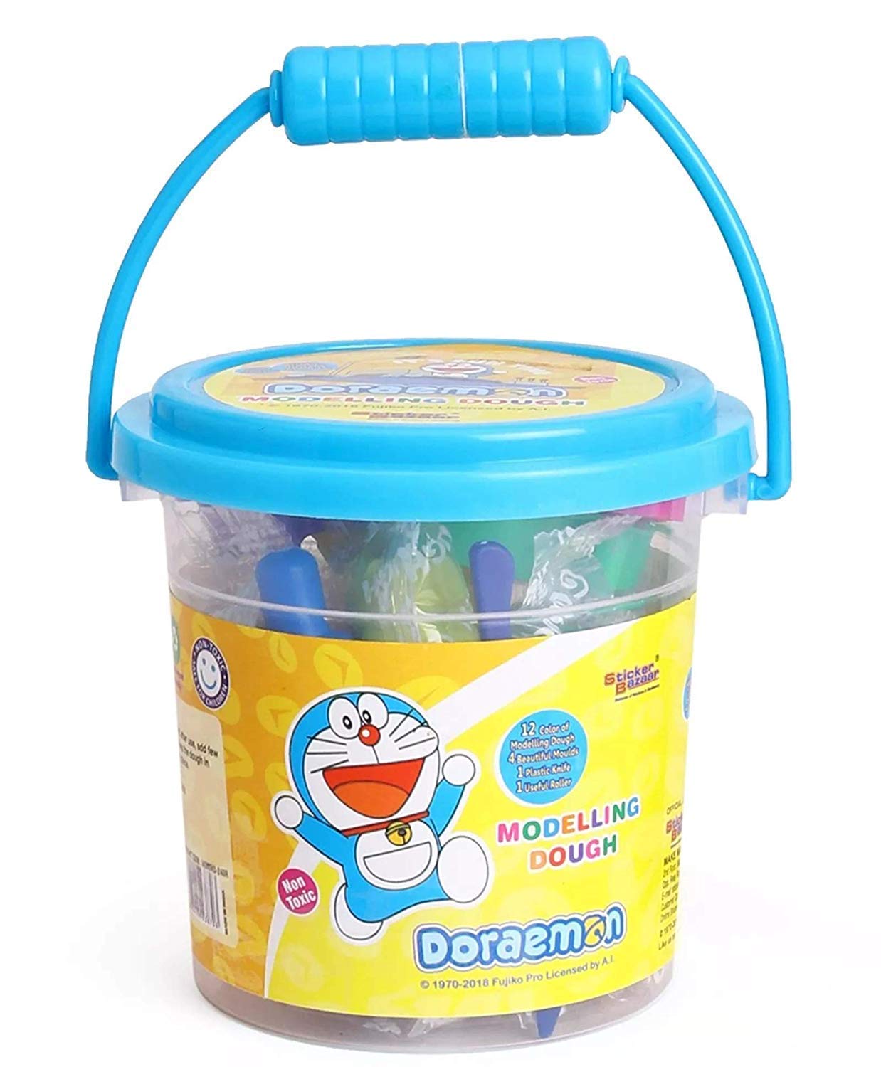 Fourthline Bucket Clay Motu patlu Modelling Dough 12 Colors 240 gm (Ass ...