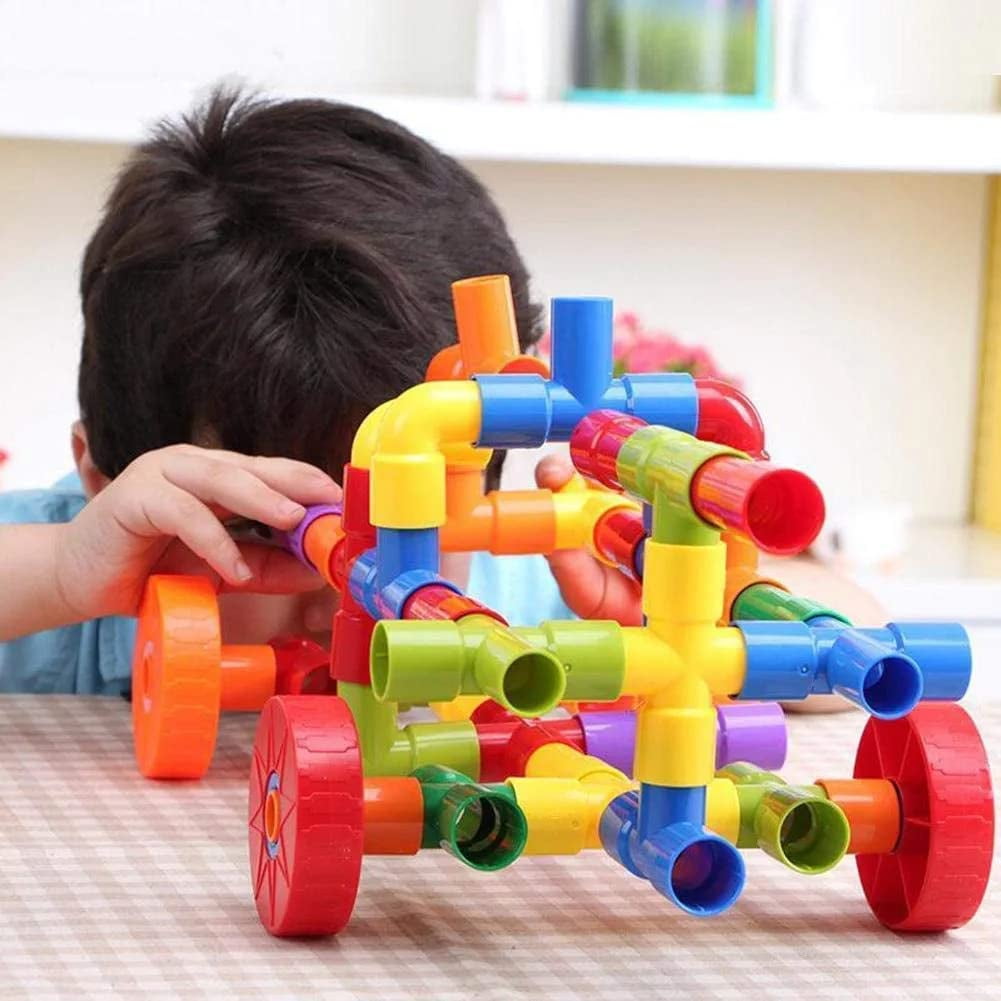 Fourthline Building Blocks Learn Plastic Water Pipe Shaped Building ...