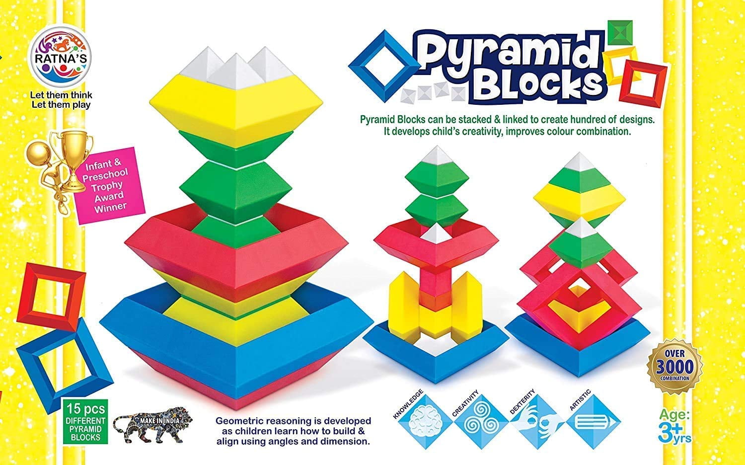 Fourthline Building Blocks Set Pyramid Toy Developmental Your Child ...