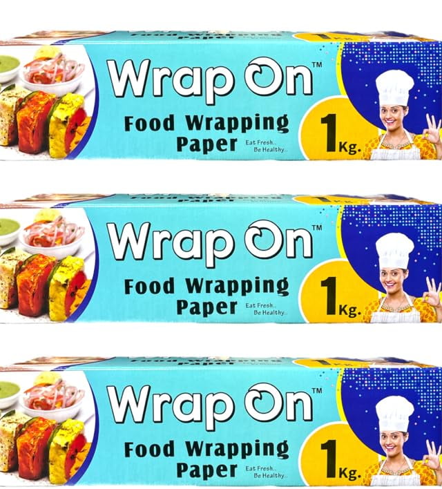 Fourthline Butter Paper Roll for Roti 1 kg Net for Food Wrapping, Extra ...