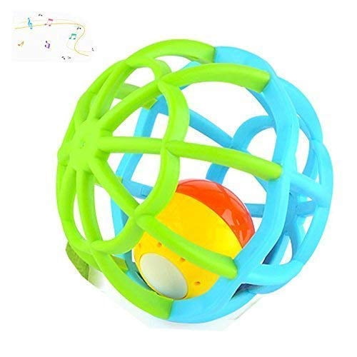 Fourthline Colorful Soft Ball Rattle Toy for Baby, Bath Toy Made in ...