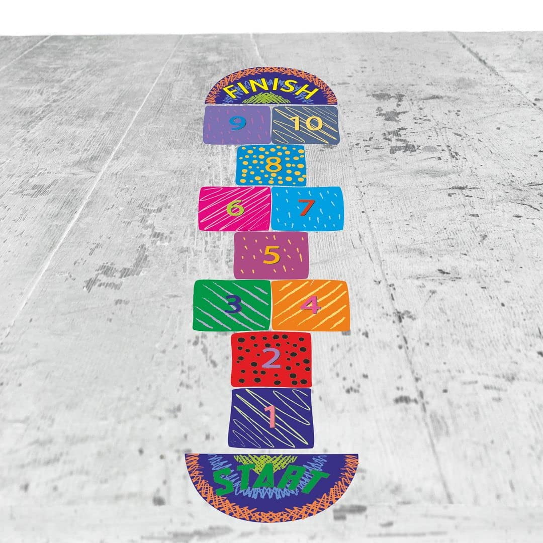 Fourthline Creative Design of Hopscotch Game Stickers Number Jumping ...