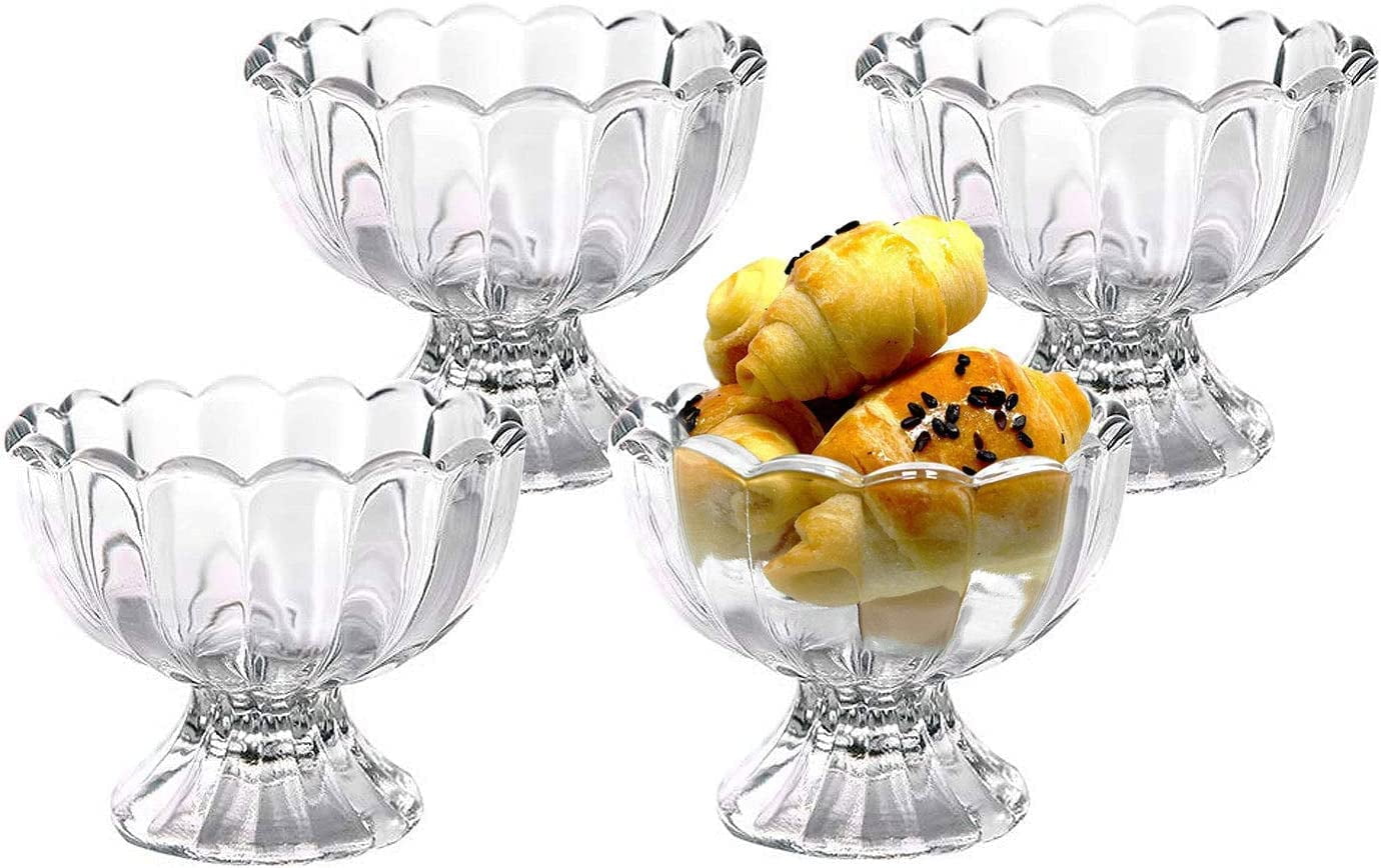 Fourthline - Crystal Glass Ice Cream Cups - Premium Glass Ice Cream ...