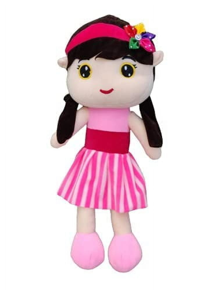 Fourthline Cute Super Soft Plush Stuffed Girl Doll Polyfill Washable Cuddly Huggable Baby Doll ...
