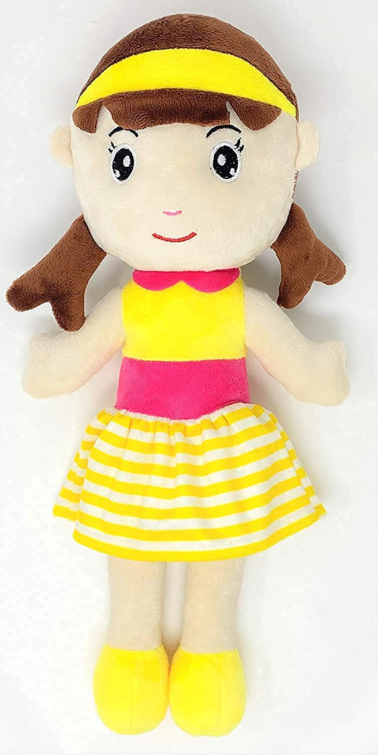Fourthline Cute Super Soft Plush Stuffed Girl Doll Polyfill Washable ...