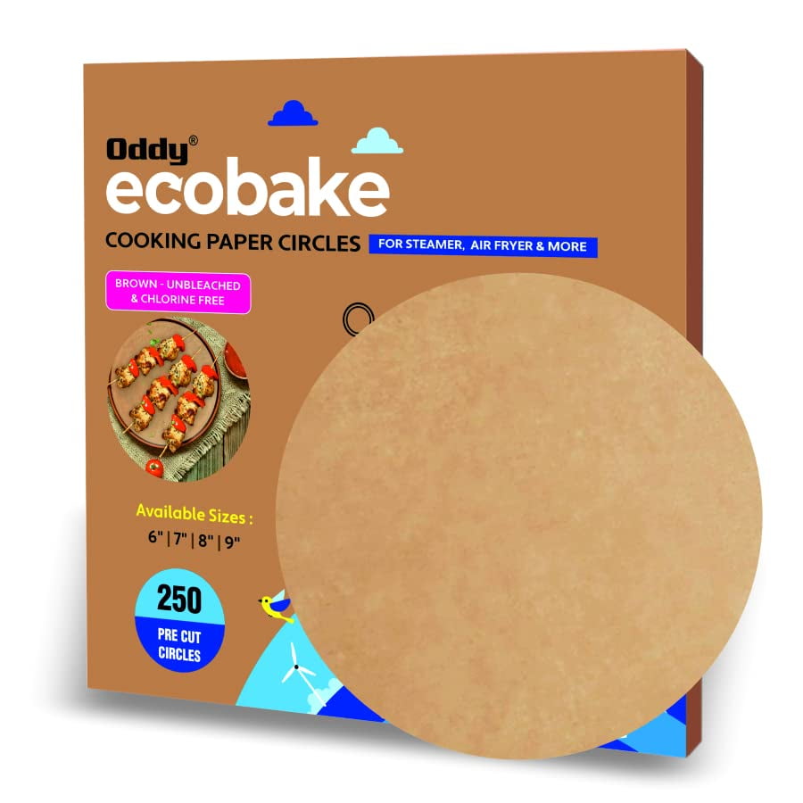Fourthline Ecobake Brown Cooking & Baking Paper Circles, 250 Unbleached ...