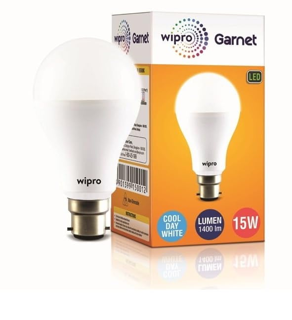 Fourthline Garnet 15W LED Bulb for Home & Office |Cool Day White (6500K ...