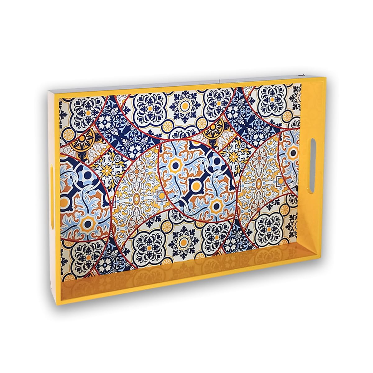 Fourthline Handmade Wooden Serving Tray | Fancy Serving Tray for Snacks ...