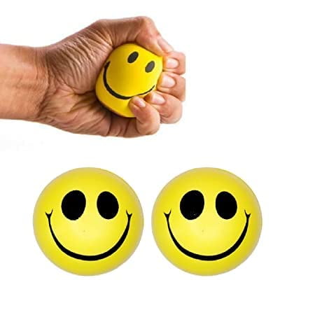 Fourthline Happy Face Smiley Soft Ball Hand Exercise Soft Hand Ball Toy ...