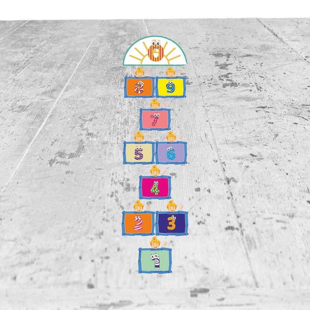 Fourthline Hopscotch Game Stickers Number Jumping Grid Game Kids Smile ...
