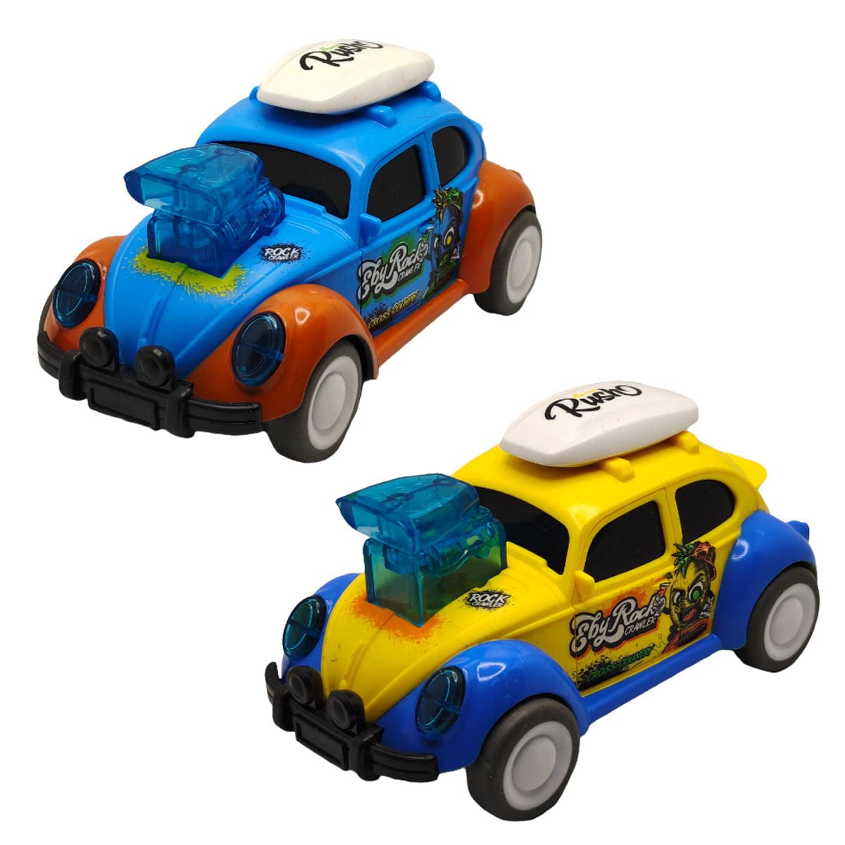 Fourthline Inertia Cartoon Dancing Cars Push and Go Play Set Friction ...