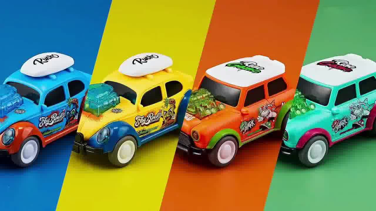 Fourthline Inertia Cartoon Dancing Cars Push and Go Play Set Friction ...