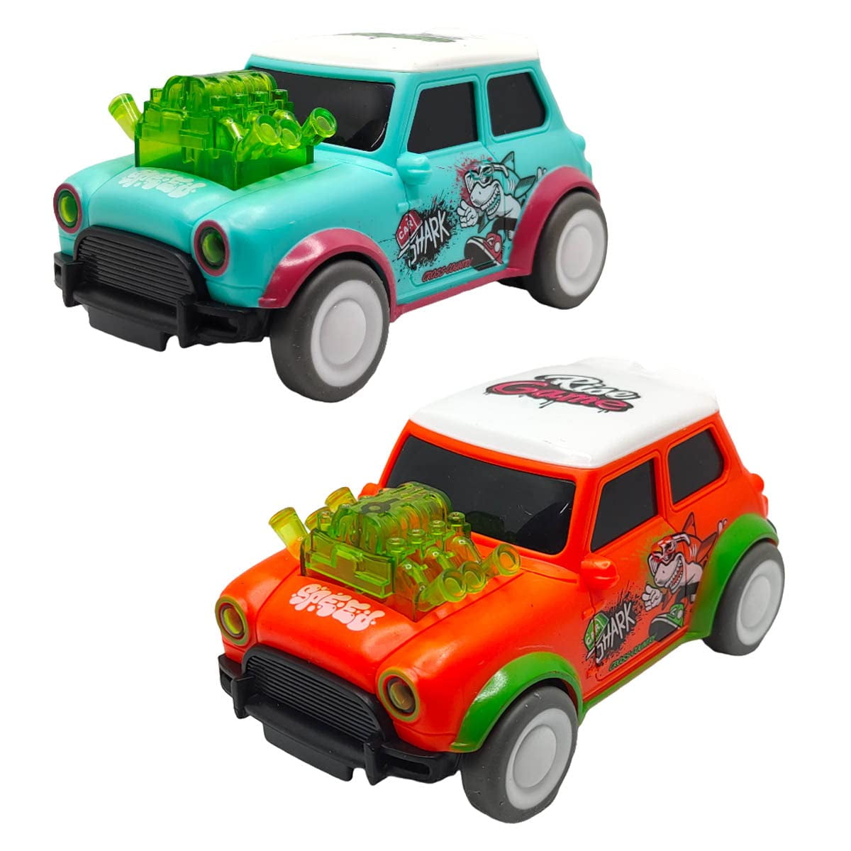 Fourthline Inertia Cartoon Dancing Cars Push and Go Play Set Friction ...