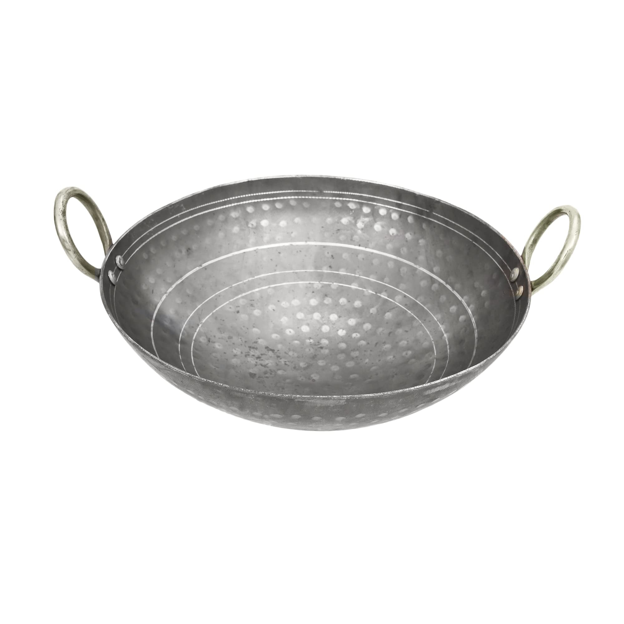 Fourthline Iron Hammered Kadai | Deep Frying Kadai Handmade Useful for ...