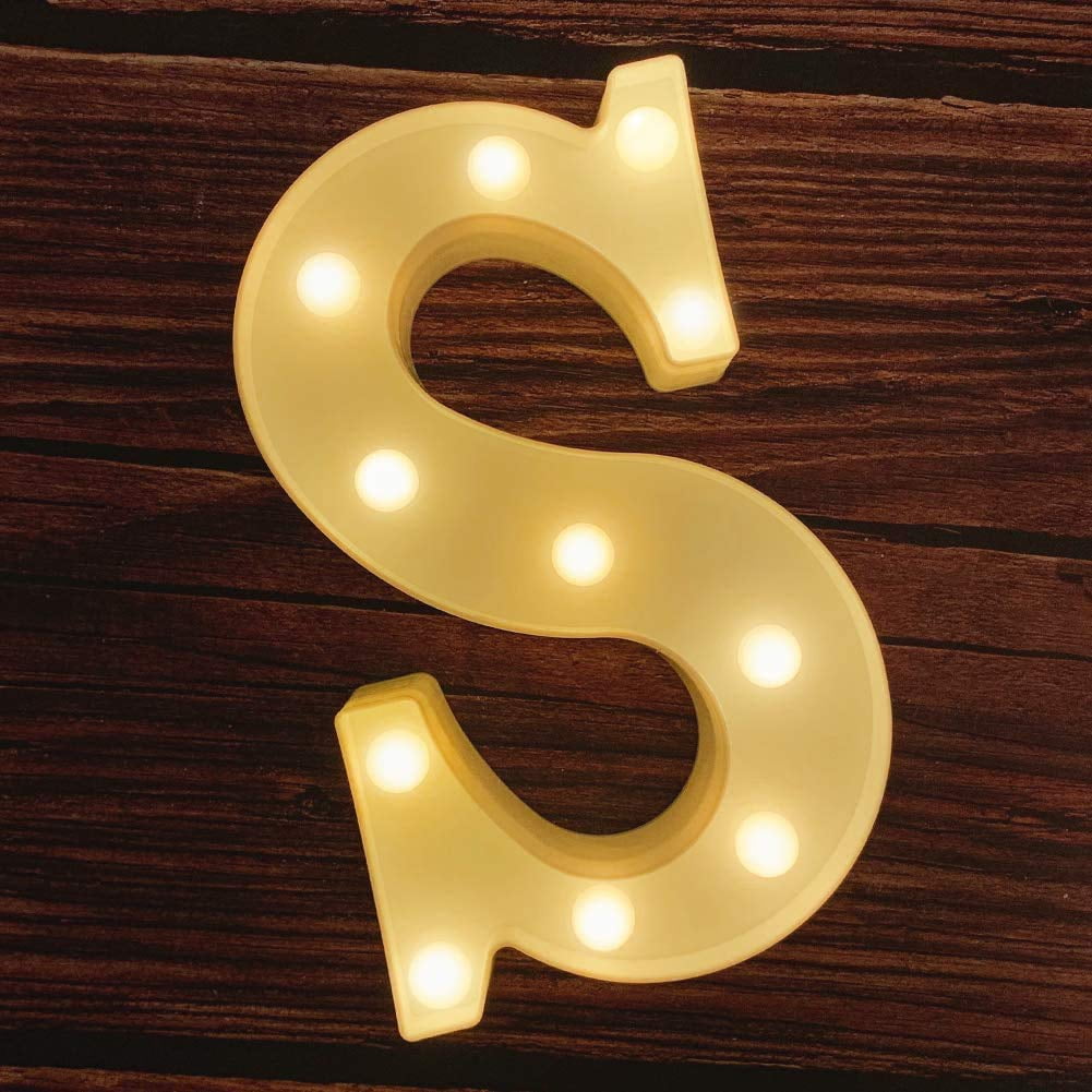 Fourthline LED Marquee Letter Lights Sign; Light Up Alphabet Letters ...