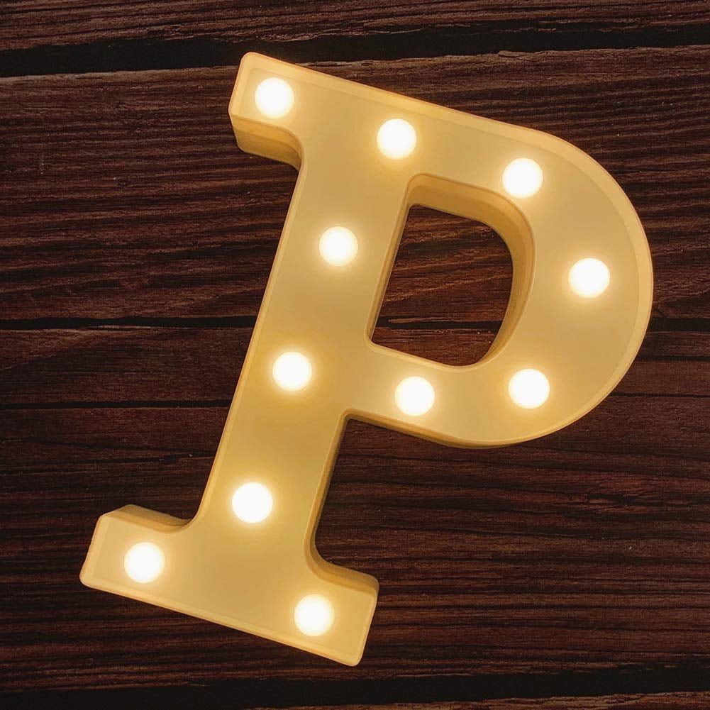 Fourthline LED Marquee Letter Lights Sign; Light Up Alphabet Letters ...