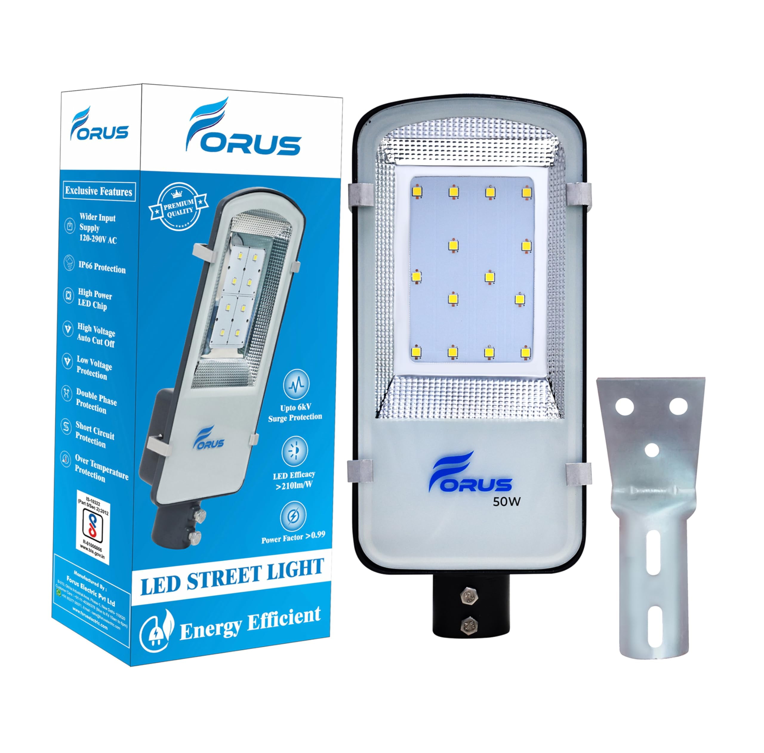 Fourthline LED Street Light 50W Waterproof 10 Years Warranty, Cool ...