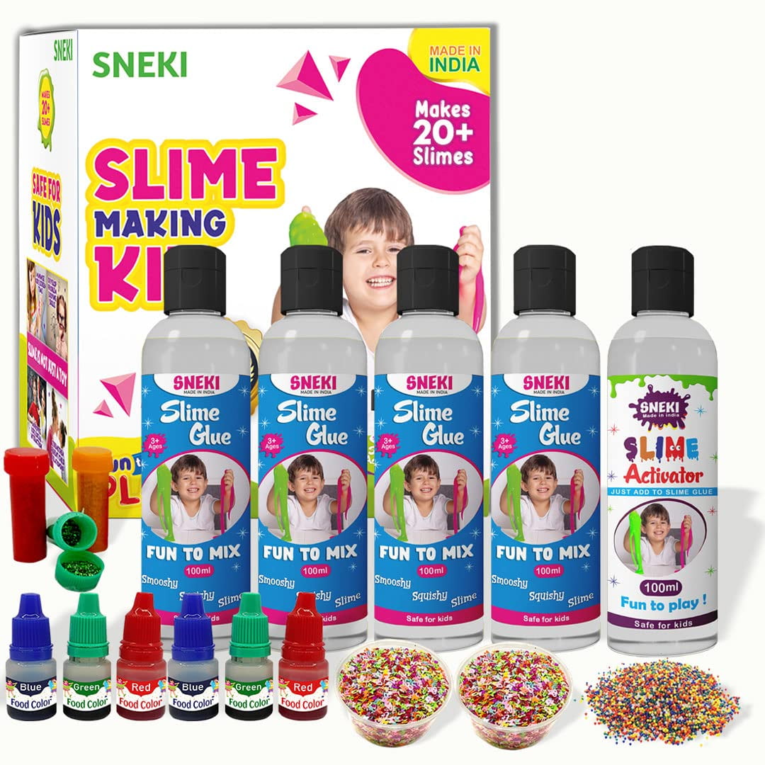 Fourthline Make 30+ Slime Multicolor Scented DIY Magic Toy Slimy Slime Activator Glue Gel Jelly ...