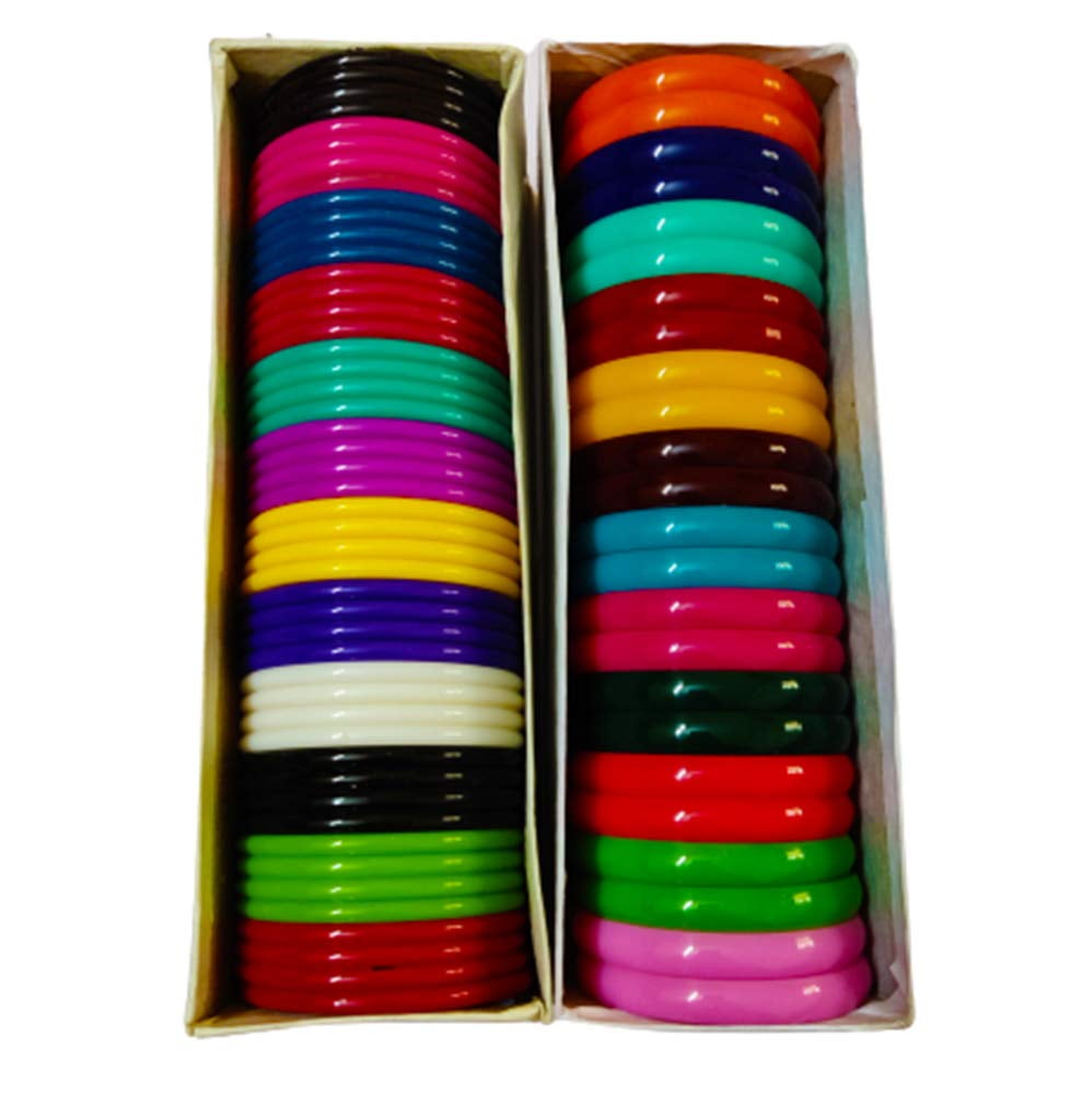 Fourthline Multicolored Plastic Bangles for Silk Thread Jewellery ...