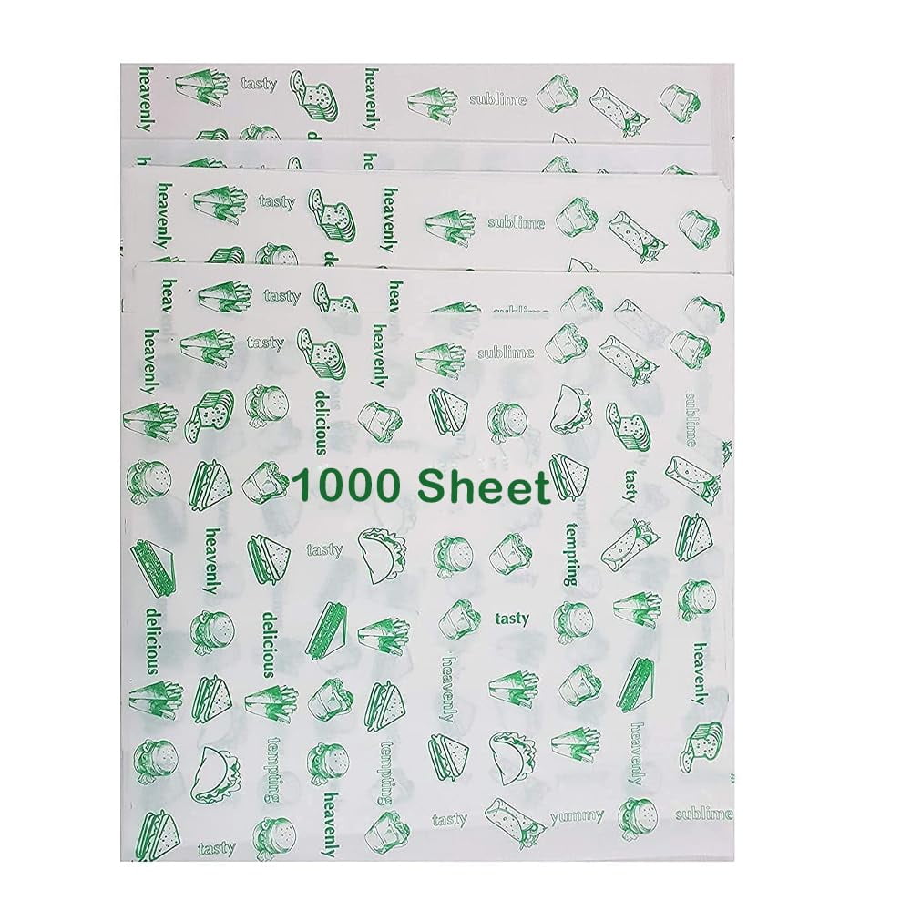 Fourthline Parchment Food Wrapping Paper 1000 Sheet - Premium Non-Stick ...