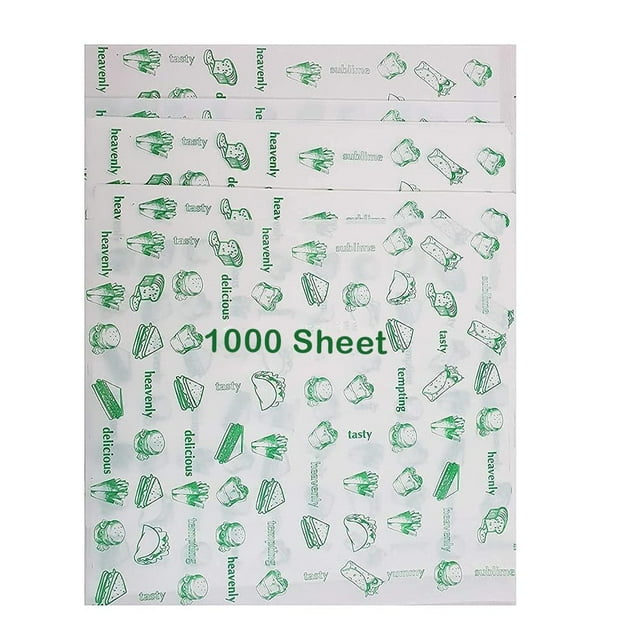 Fourthline Parchment Food Wrapping Paper 1000 Sheet - Premium Non-Stick ...