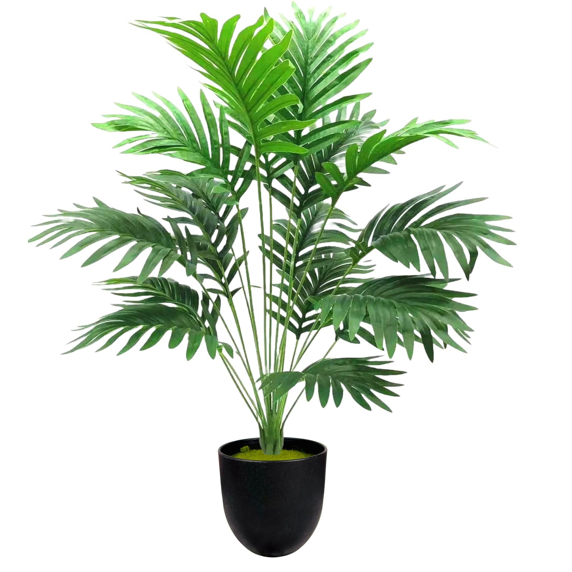 Fourthline Plastic Artificial Palm Plants Leaves Faux Turtle Leaf Fake ...