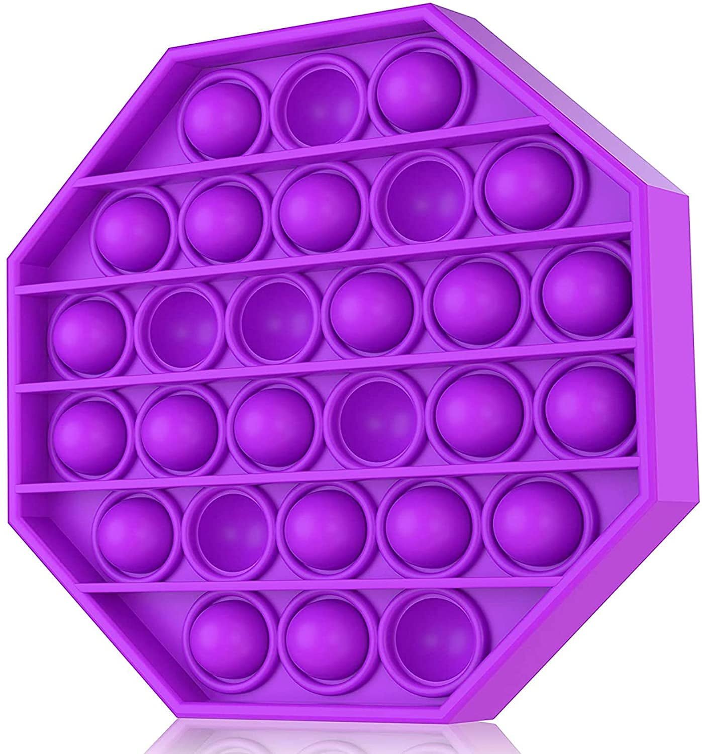 Fourthline Pop It Bubble Sensory Fidget, Hexagon Shape Push Bubble Anti-Stress Popping, Finger ...