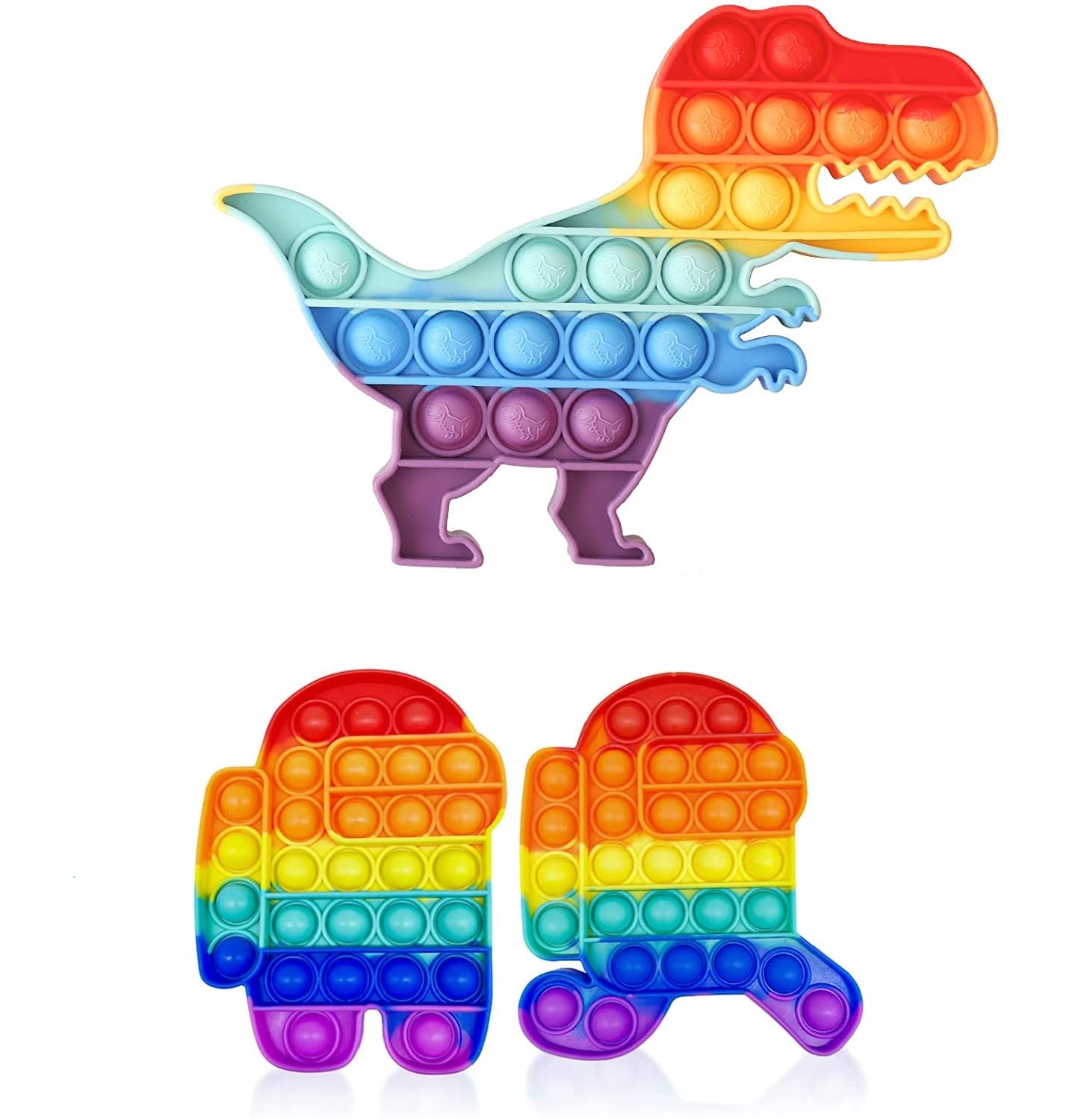 Fourthline Pop It Combo Poppit Kids Fidget Toys Pop It Pack of 3 ...