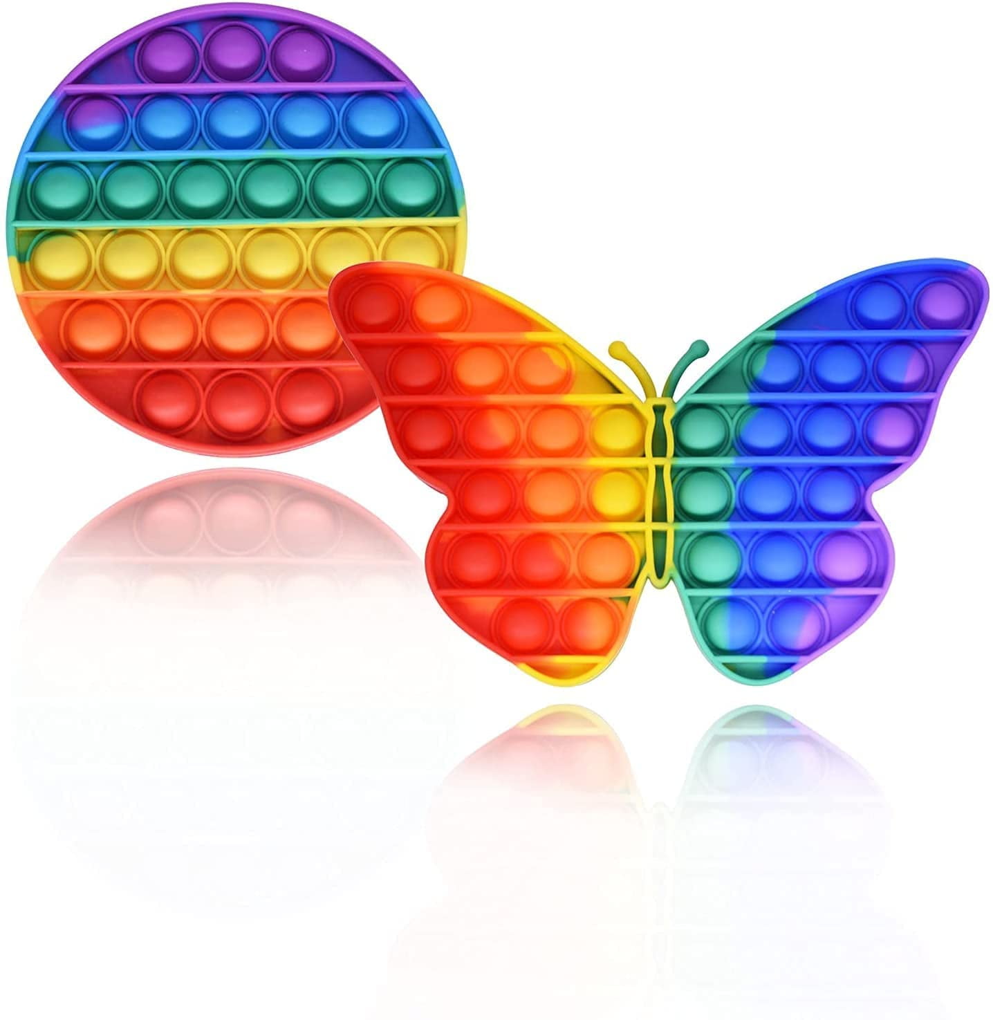 Fourthline Pop It Rainbow Popets Toys for Girls and Boys Poppits Toy ...