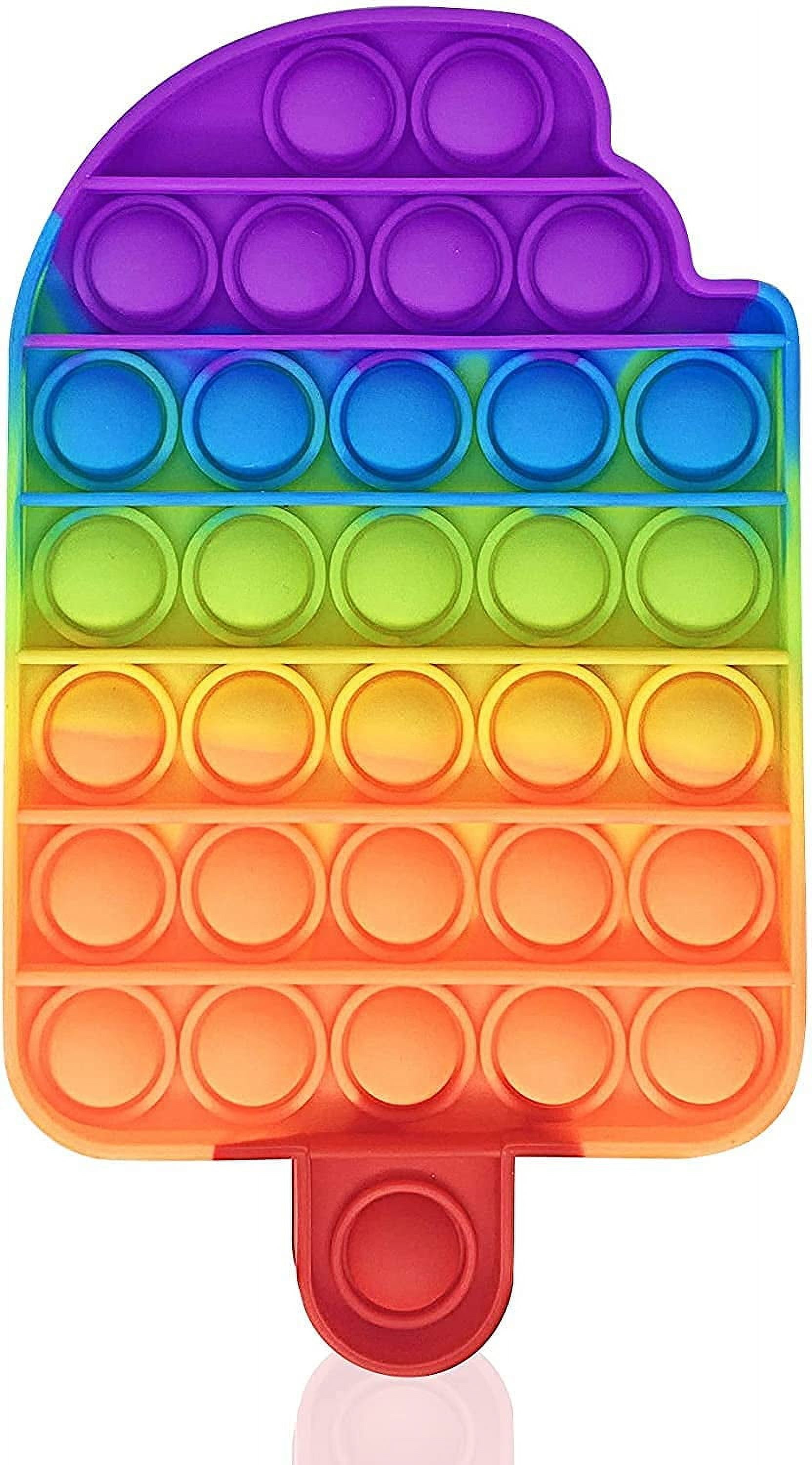 Fourthline Pop it Fidget Toy, Autism Special Needs Silicone Stress Reliever, Squeeze Sensory Toy ...