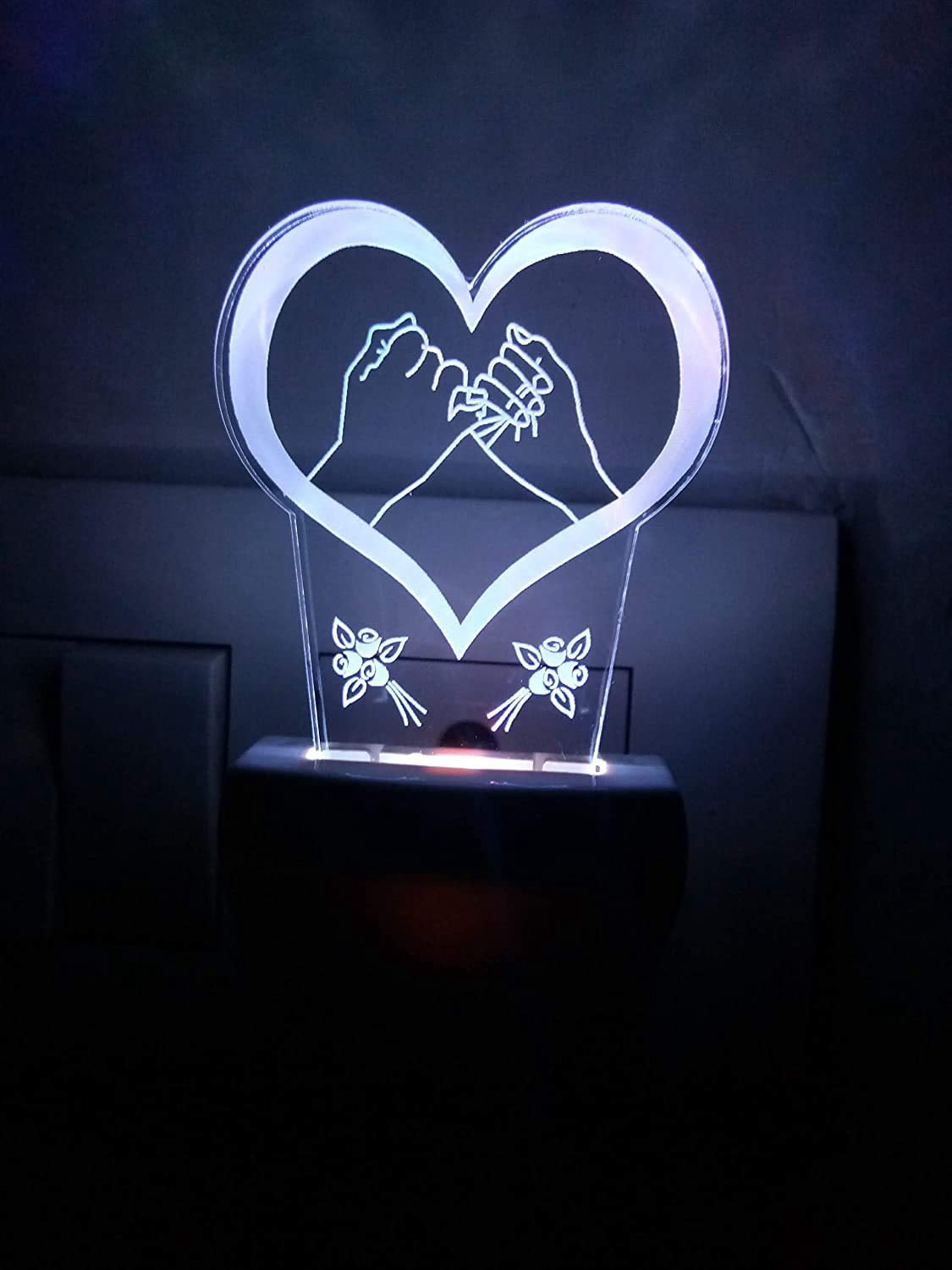 Fourthline Promise Acrylic 7 Color Changing 3D Illusion LED Night Lamp ...